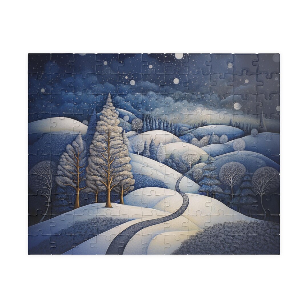 Winter Landscape Jigsaw Puzzle: Adult Brain Teaser (110-1014 Piece ...