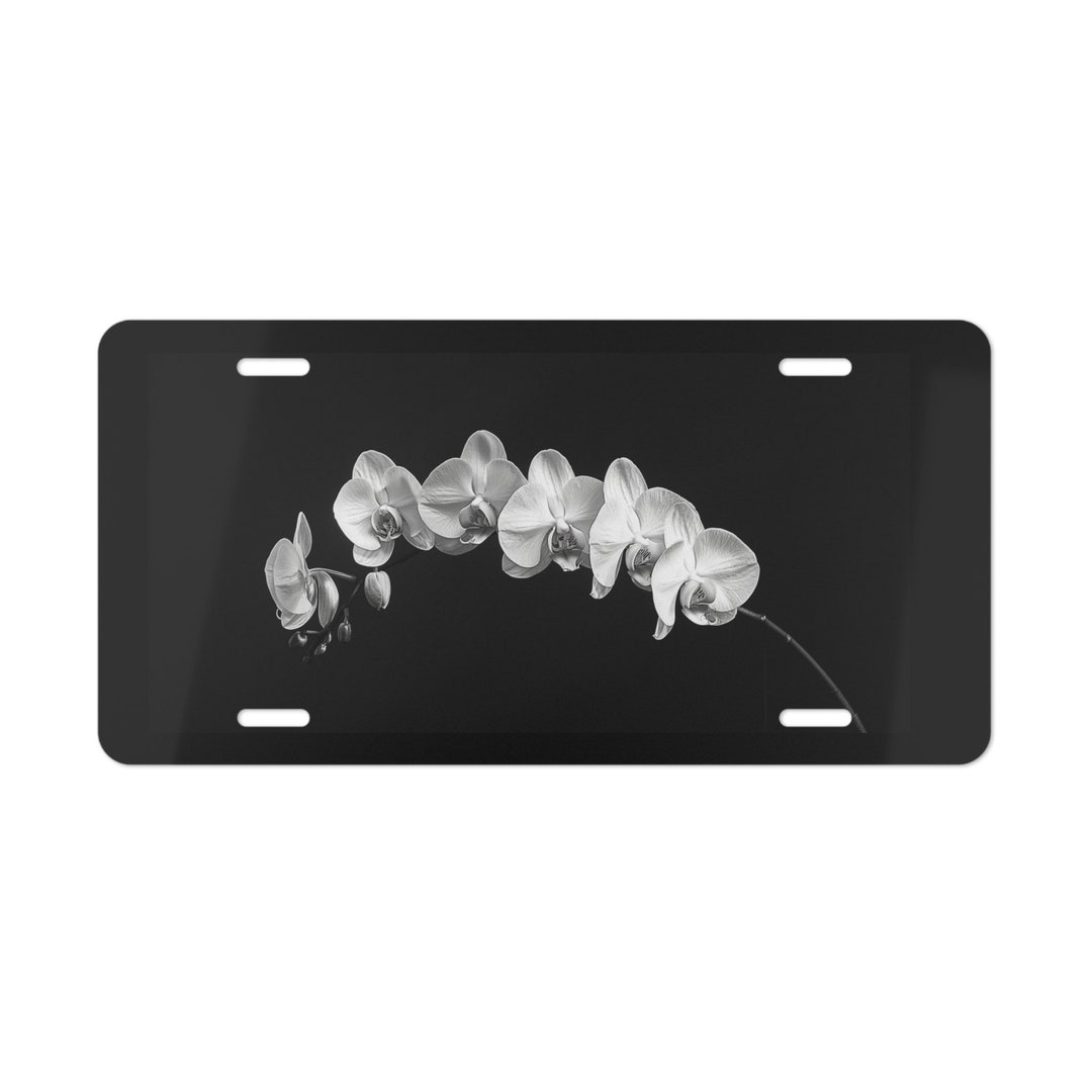 ON SALE, Orchid Flower Vanity Plate Floral - Etsy