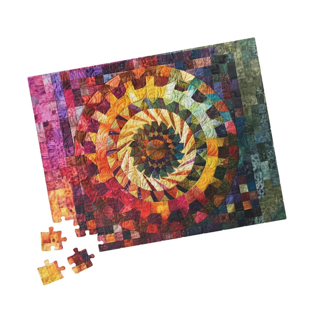 ON SALE, Circle Quilt Puzzle (110, 252, 520, 1014-piece) Mandela ...