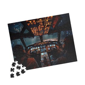 ON SALE, Pilot Plane Cockpit Puzzle (110, 252, 520, 1014-piece), Jigsaw ...