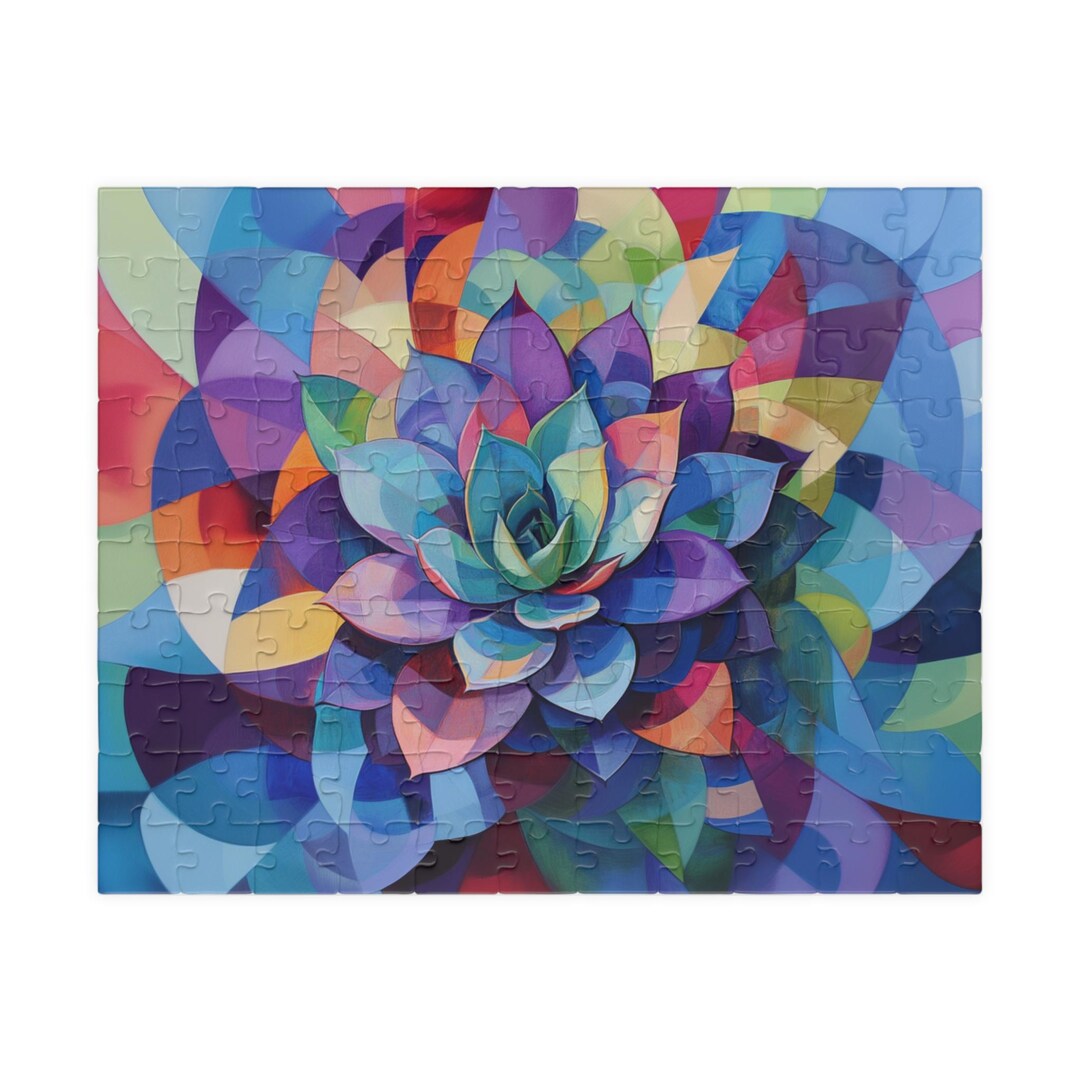 Colorful Succulent Jigsaw Puzzle: Glossy Finish 110-1014 Pieces Gift ...