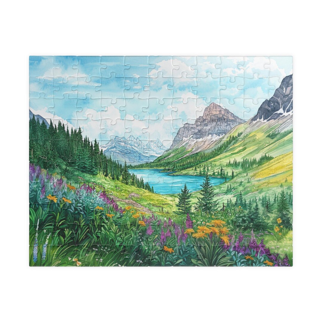 Glaciar National Park Puzzle (110, 252, 520, 1014-piece) Mountain ...