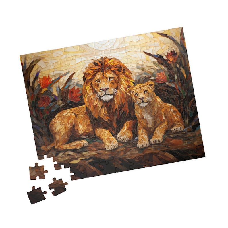 Lion and Lioness Puzzle 110, 252, 520, 1014-piece Animal Puzzle, Adult ...