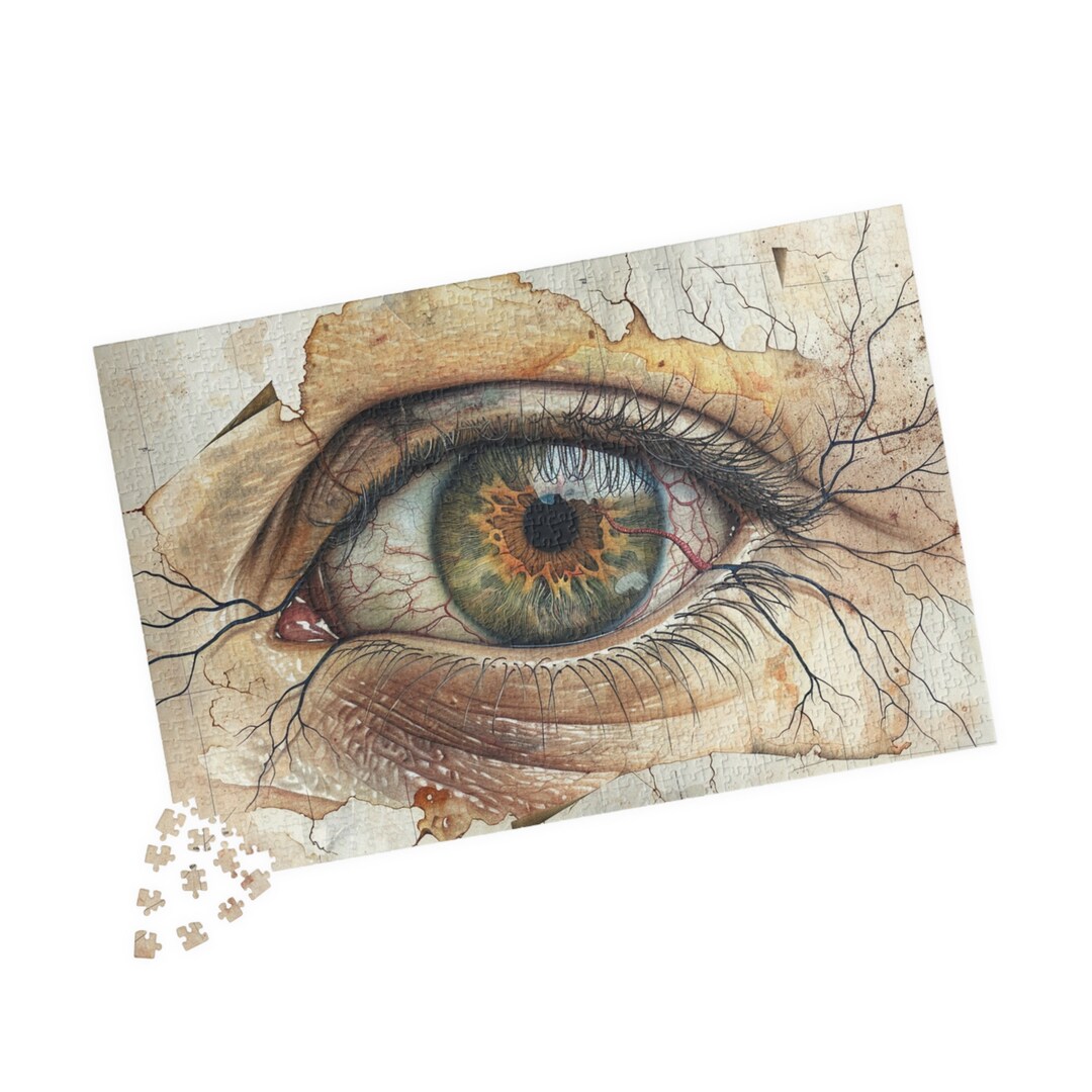 Human Eye Jigsaw Puzzle: Brain Teaser Chipboard Puzzle Anatomy Jigsaw ...