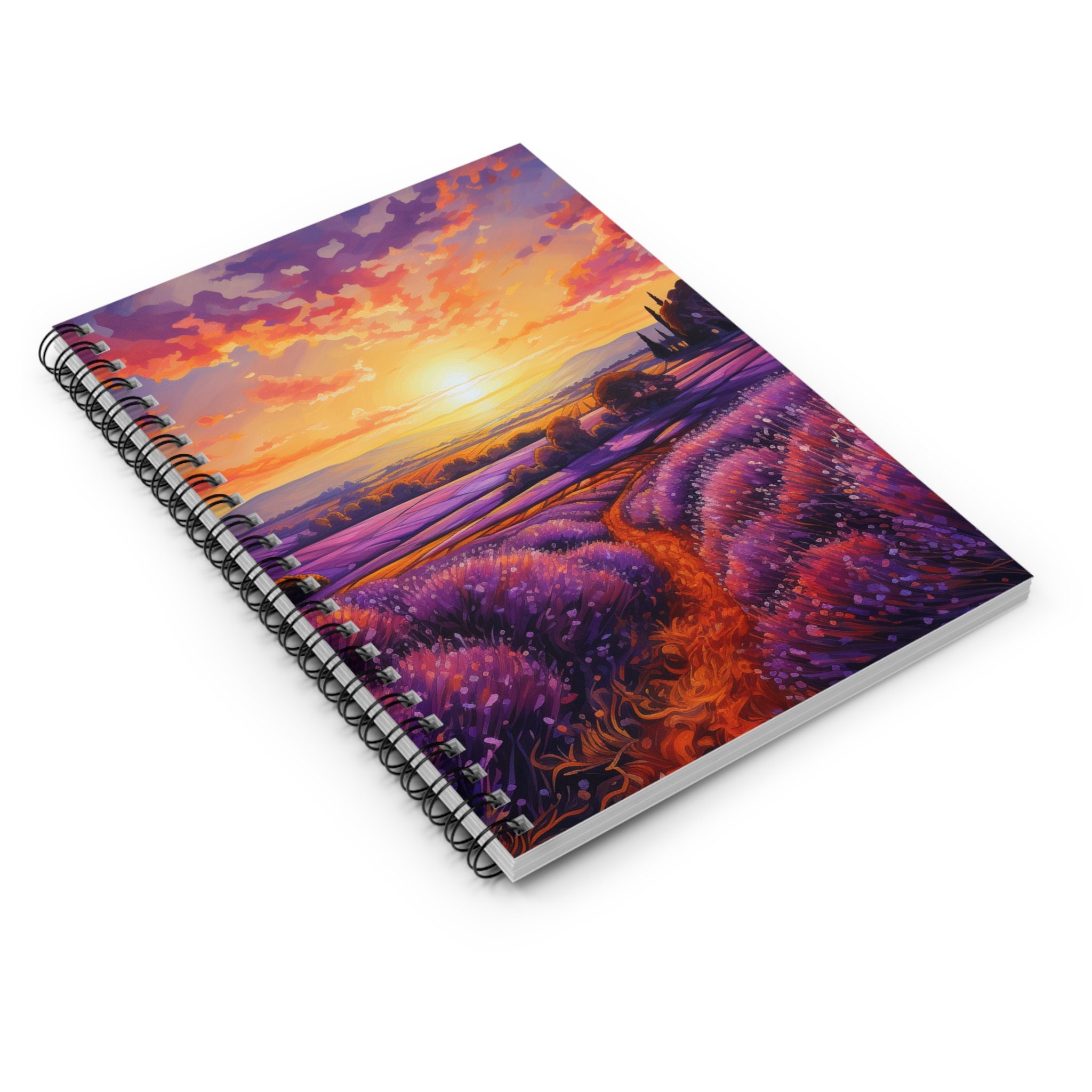 Lavender Notebook, Spiral Notebook Ruled Line 6 In. by 8 In. - Etsy