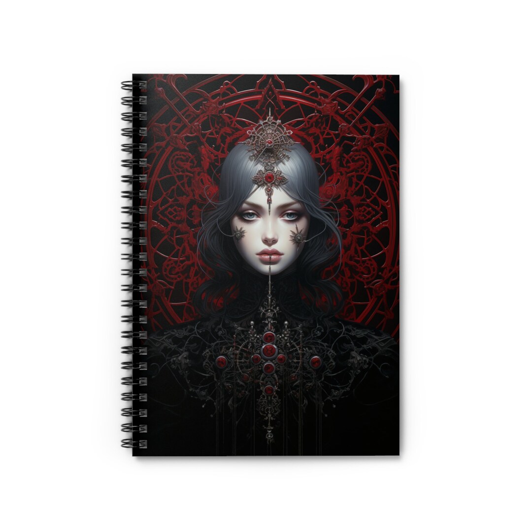 Gothic Spiral Notebook: Ruled Line Journal (6x8 In) - Etsy