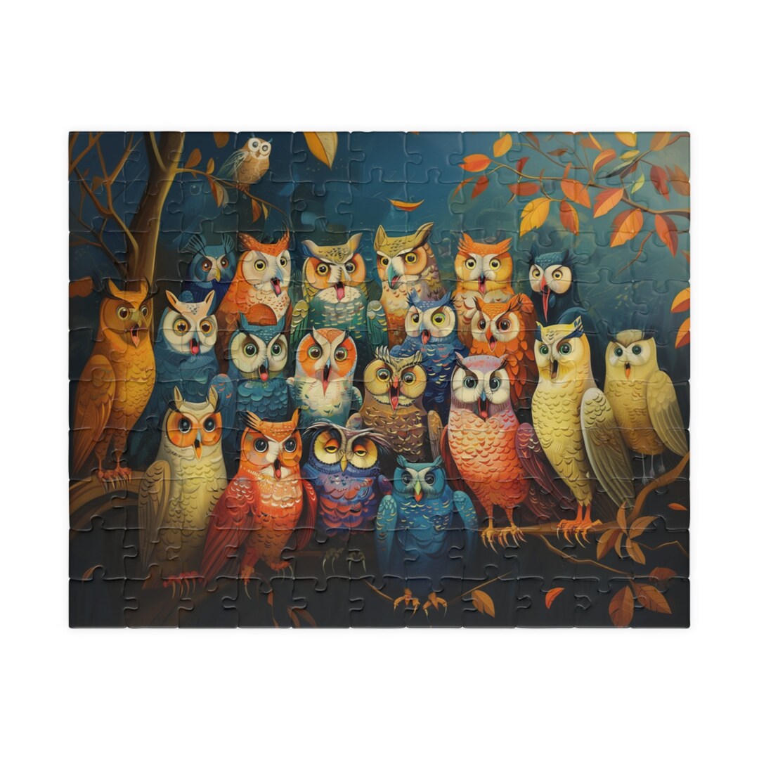ON SALE, Owl Choir Singing Puzzle (110, 252, 520, 1014-piece), Jigsaw ...