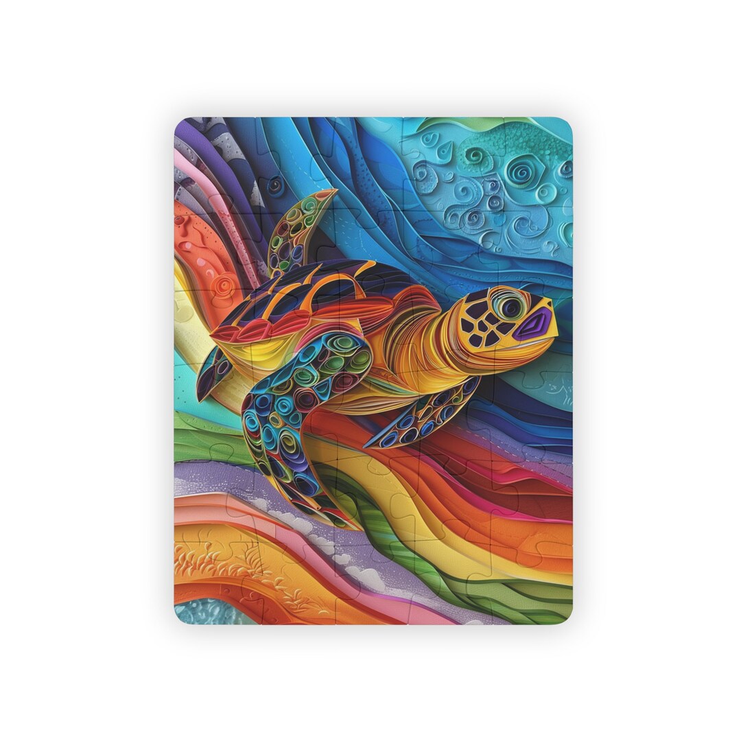 ON SALE, Turtle Kids' Puzzle, 30-piece, Jigsaw Puzzle, Brain Teaser - Etsy