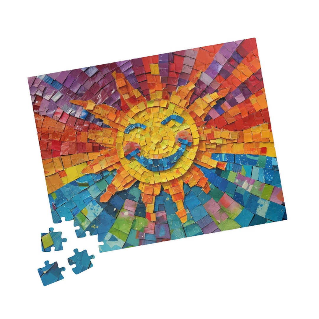 Happy Smiling Sun Puzzle Colorful (110 252 520 1014-piece) Jigsaw ...