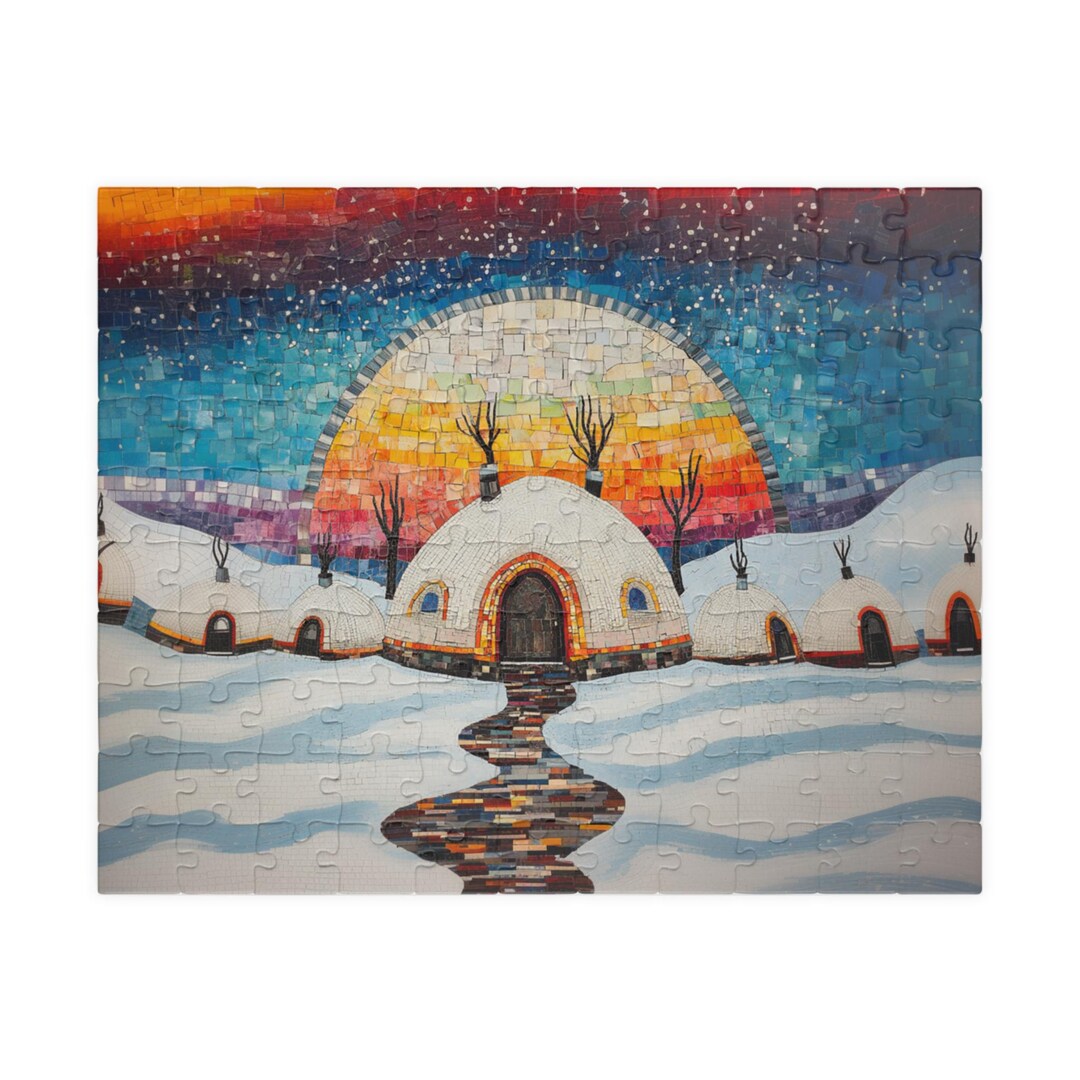ON SALE, Igloo Sunset Puzzle (110, 252, 520, 1014-piece), Jigsaw Puzzle ...