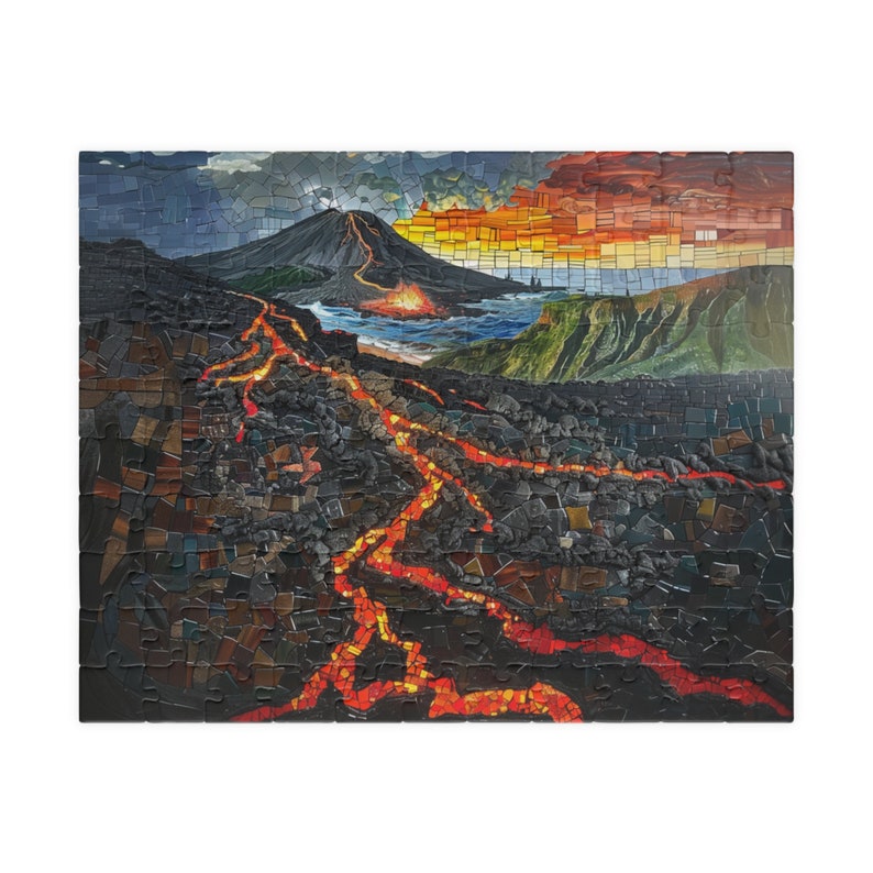 Hawaii Volcano Jigsaw Puzzle: 110-piece Brain Teaser - Etsy