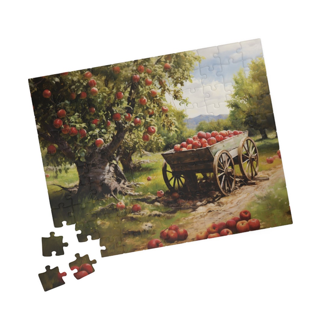 Apple Orchard Puzzle (110, 252, 520, 1014-piece) Tree, Apples, Adult ...