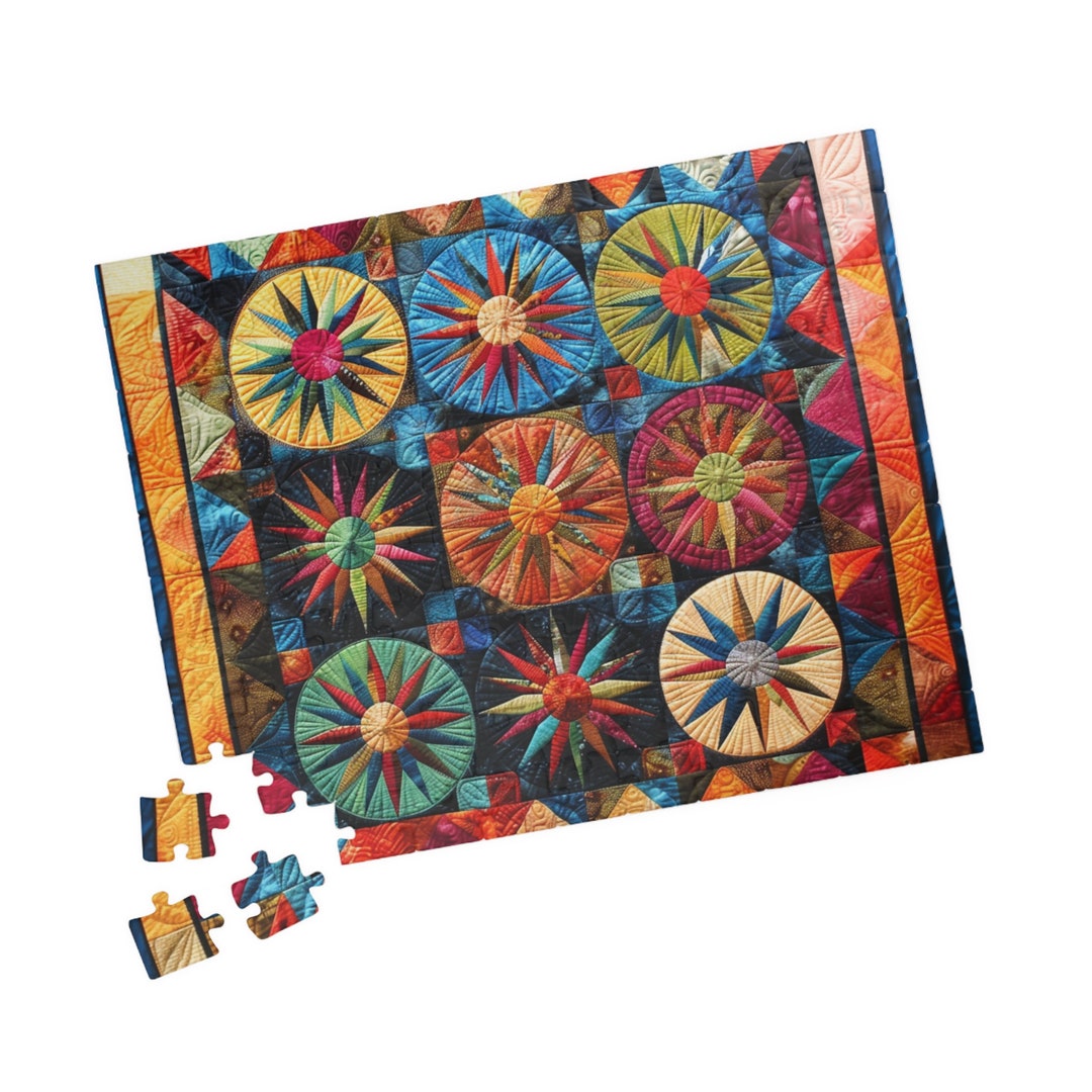ON SALE, Quilt Sun Puzzle (110, 252, 520, 1014-piece), Jigsaw Puzzle ...