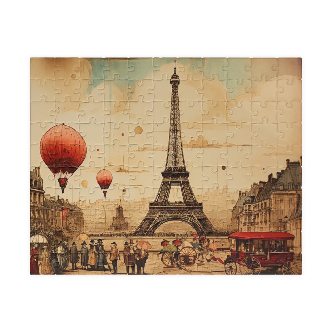 Eiffel Tower Puzzle 110, 252, 520, 1014-piece France Puzzle, Jigsaw ...