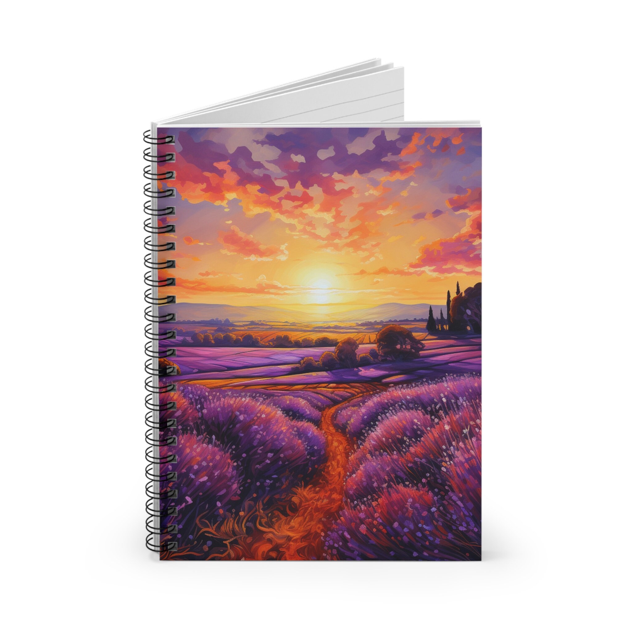 Lavender Notebook, Spiral Notebook Ruled Line 6 In. by 8 In. - Etsy