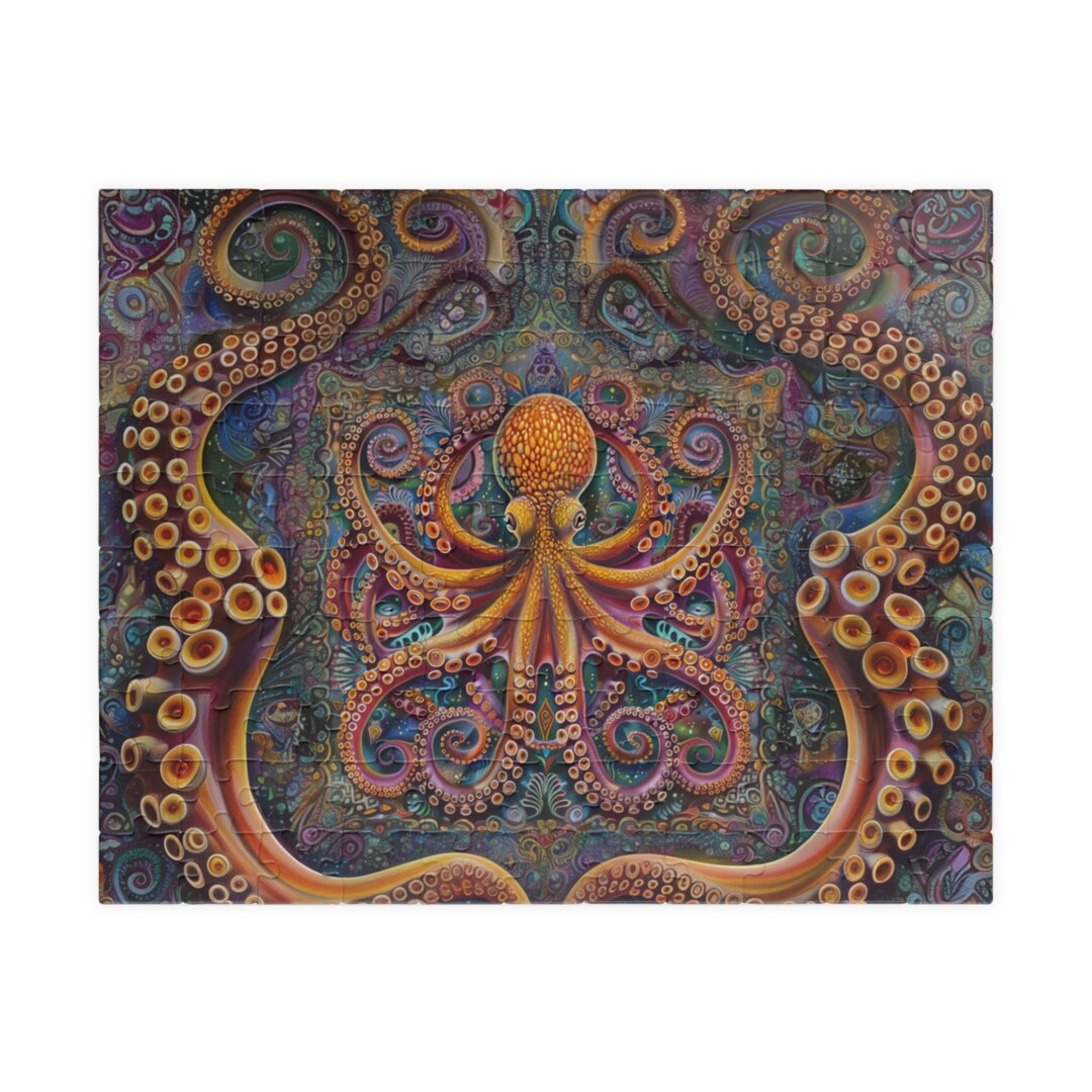 Octopus Puzzle (110 252 520 1014-piece) Jigsaw Puzzle Brain Teaser ...