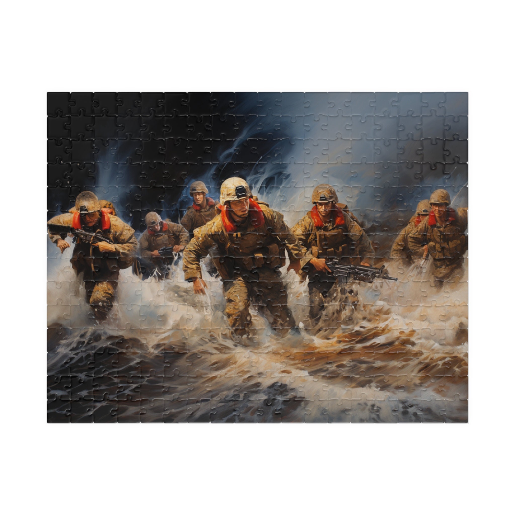Marine Puzzle 110, 252, 520, 1014-piece Veteran - Etsy