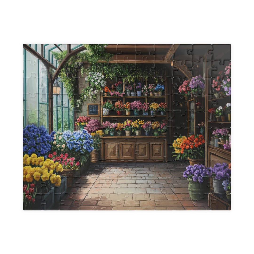 Flower Shop Puzzle (110, 252, 520, 1014-piece) Flower Store, Flowers ...