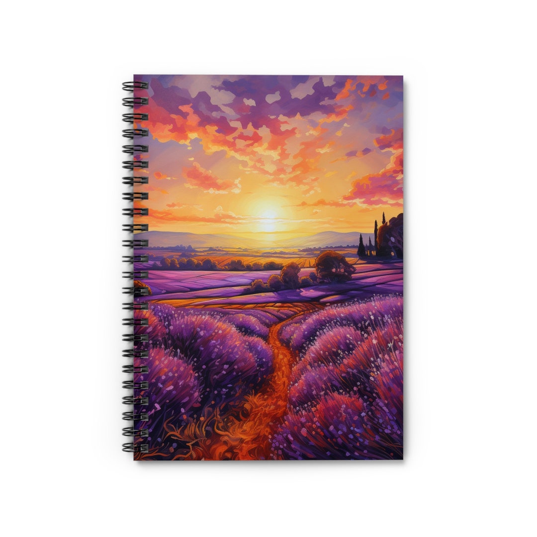 Lavender Notebook, Spiral Notebook Ruled Line 6 In. by 8 In. - Etsy