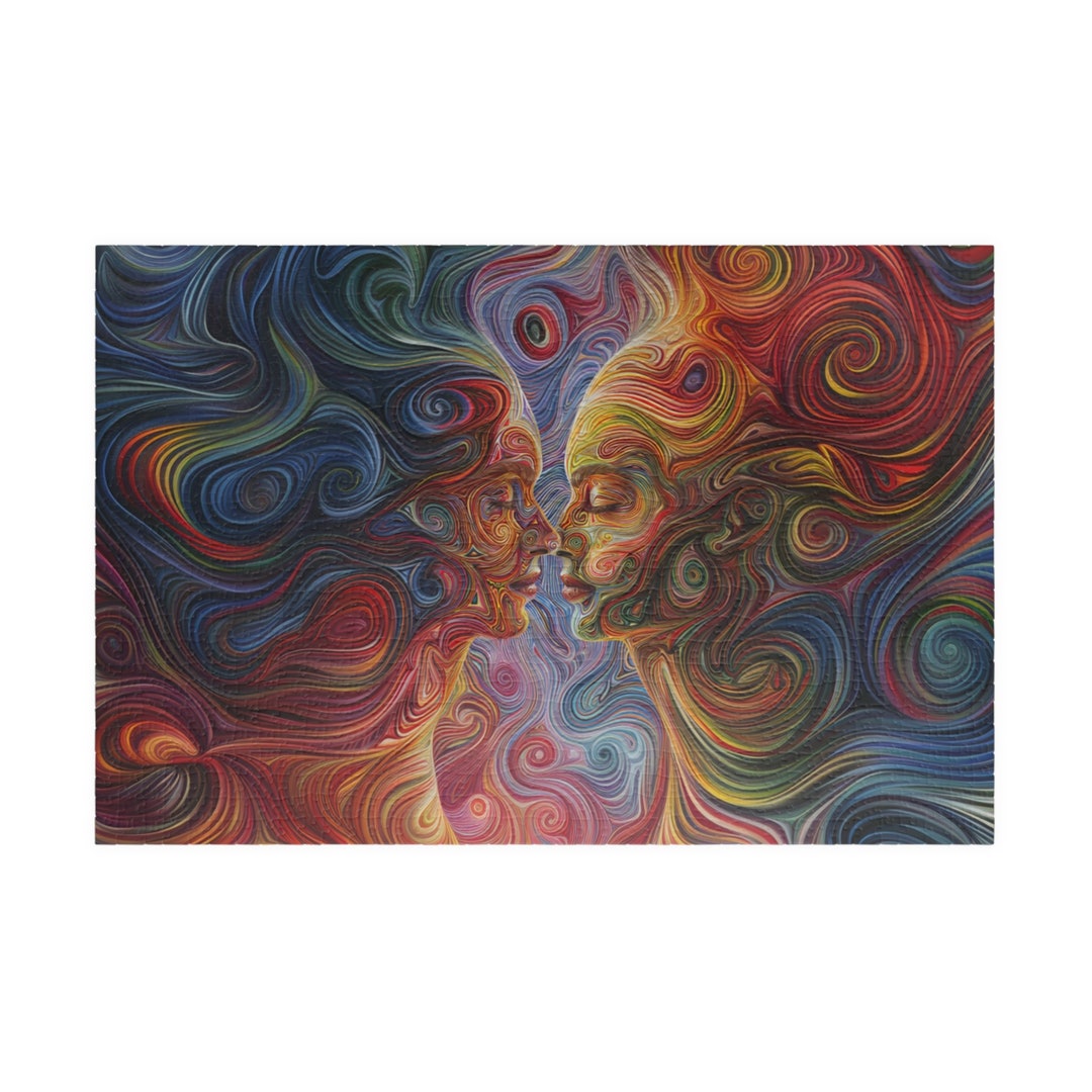 Man Face Woman Face Puzzle 110, 252, 520, 1014-piece - Etsy