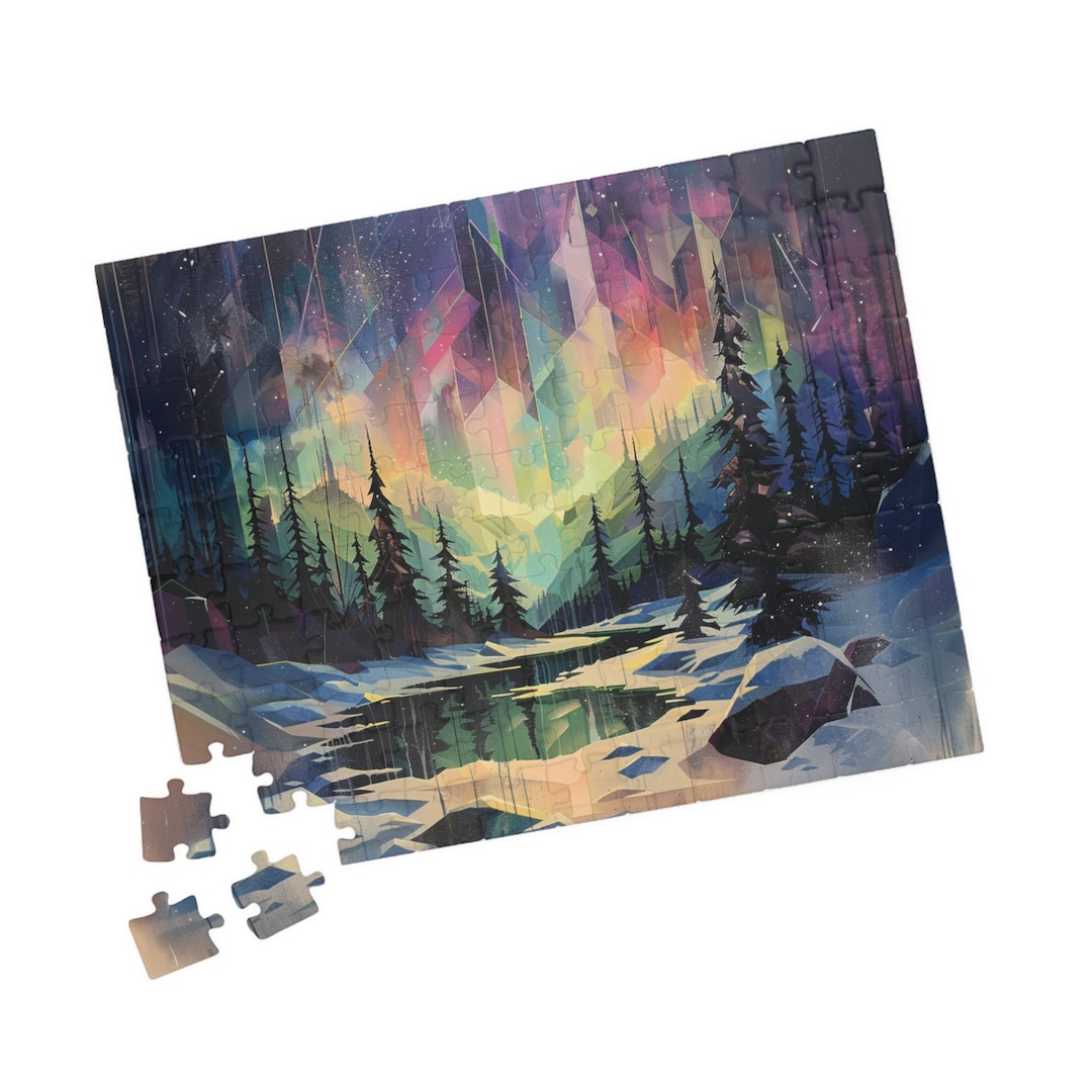 Northern Lights Puzzle 110, 252, 520, 1014-piece - Etsy