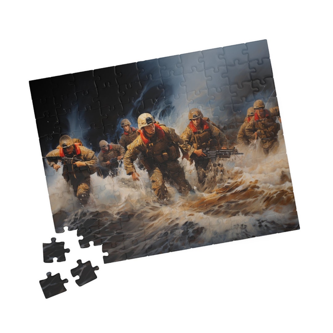 ON SALE, Marine Puzzle (110, 252, 520, 1014-piece) Veteran, Jigsaw ...