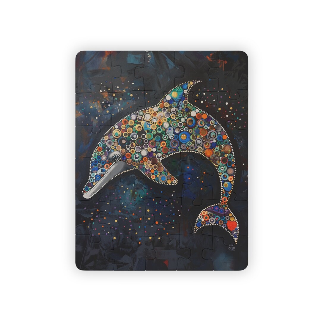 ON SALE, Dolphin Kids' Puzzle, 30-piece, Jigsaw Puzzle, Brain Teaser - Etsy