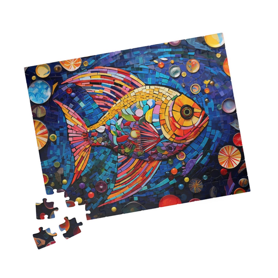 Colorful Fish Puzzle, Mosaic Puzzle 110, 252, 520, 1014-piece, Adult ...