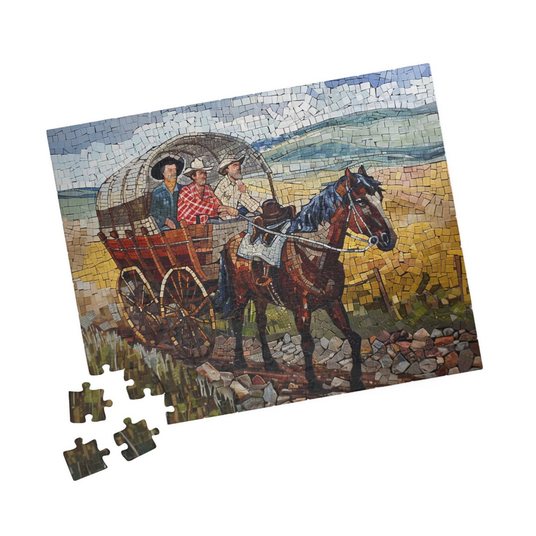 Oregon Trail Carriage Jigsaw Puzzle: Brain Teaser (110-1014 Piece ...