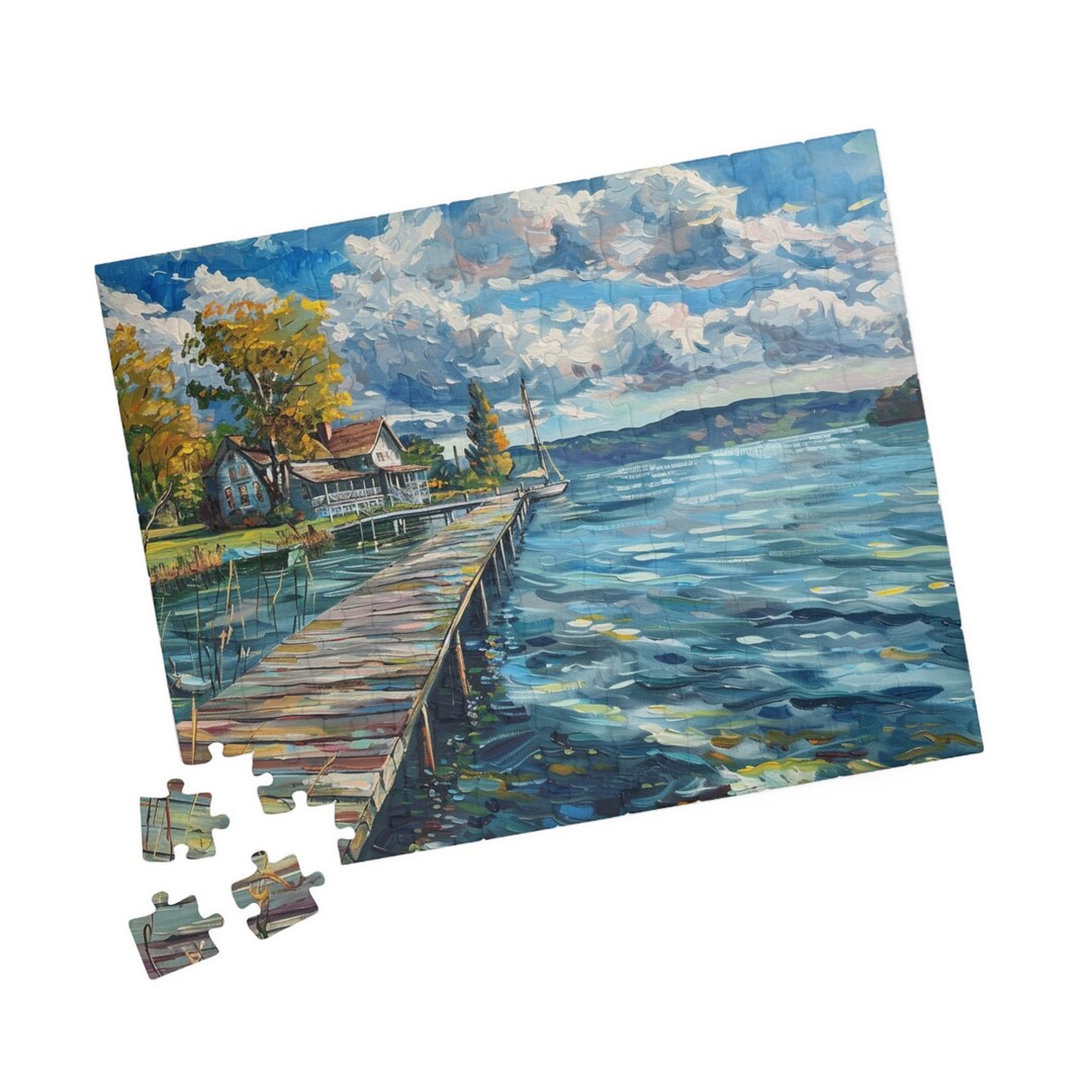 ON SALE, Chatuaqua Lake Puzzle (110, 252, 520, 1014-piece), Jigsaw ...