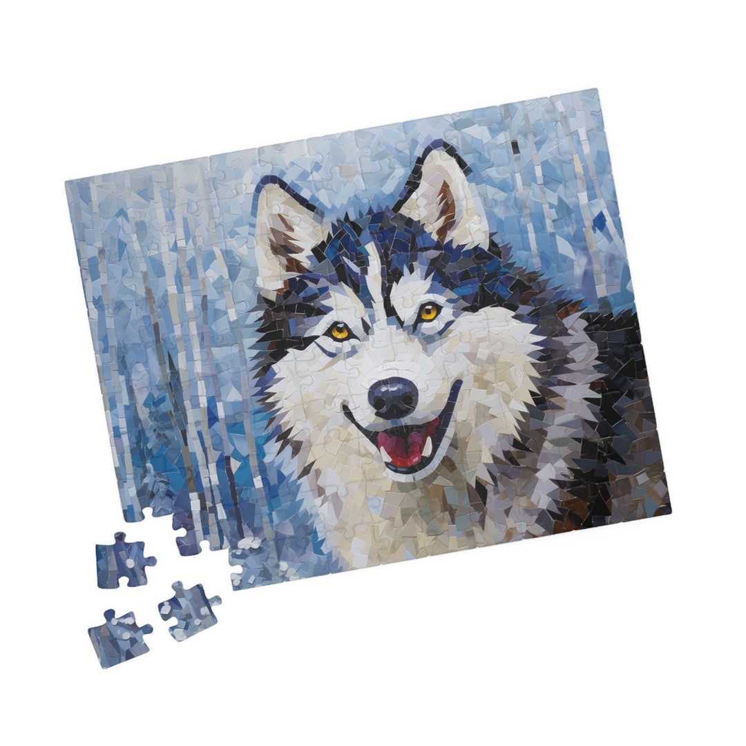 ON SALE, Siberian Husky Dog Puzzle (110, 252, 520, 1014-piece), Animal ...