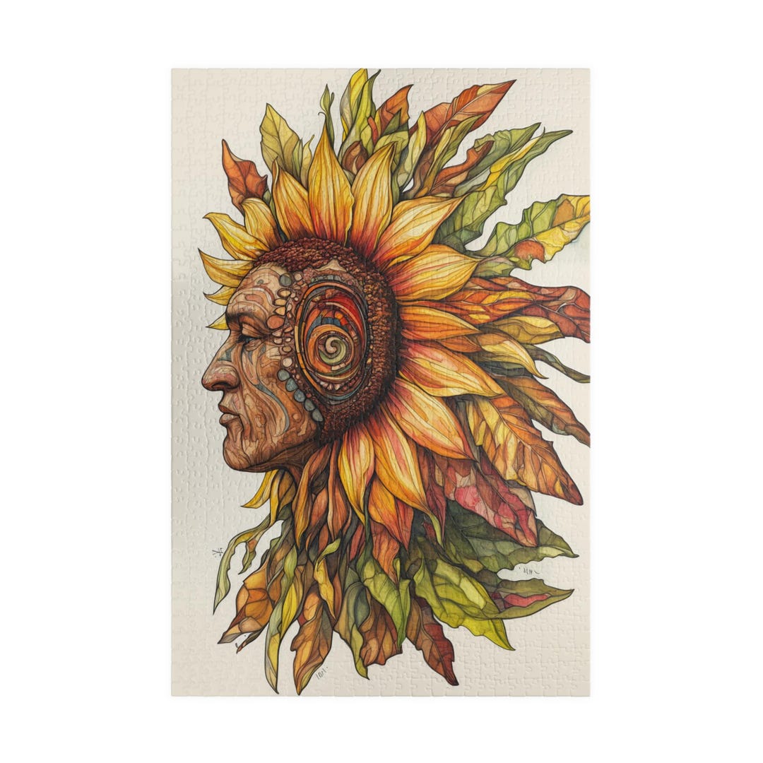 Native American Sunflower Puzzle (1014-piece) - Etsy