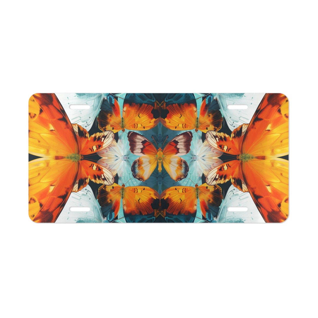 ON SALE, Butterflies Vanity Plate Colorful - Etsy