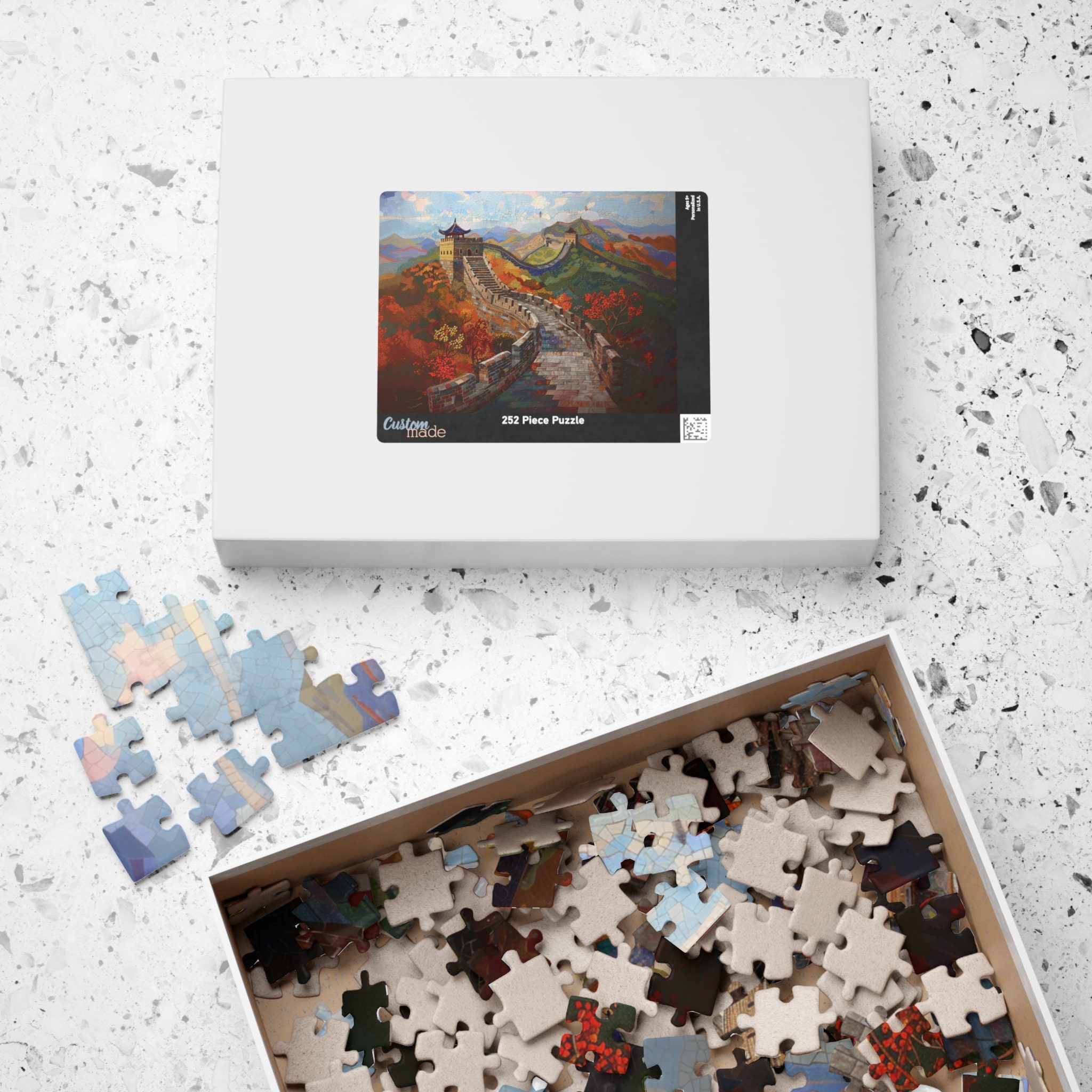 Great Wall of China Mosaic Puzzle 110, 252, 520, 1014-piece - Etsy