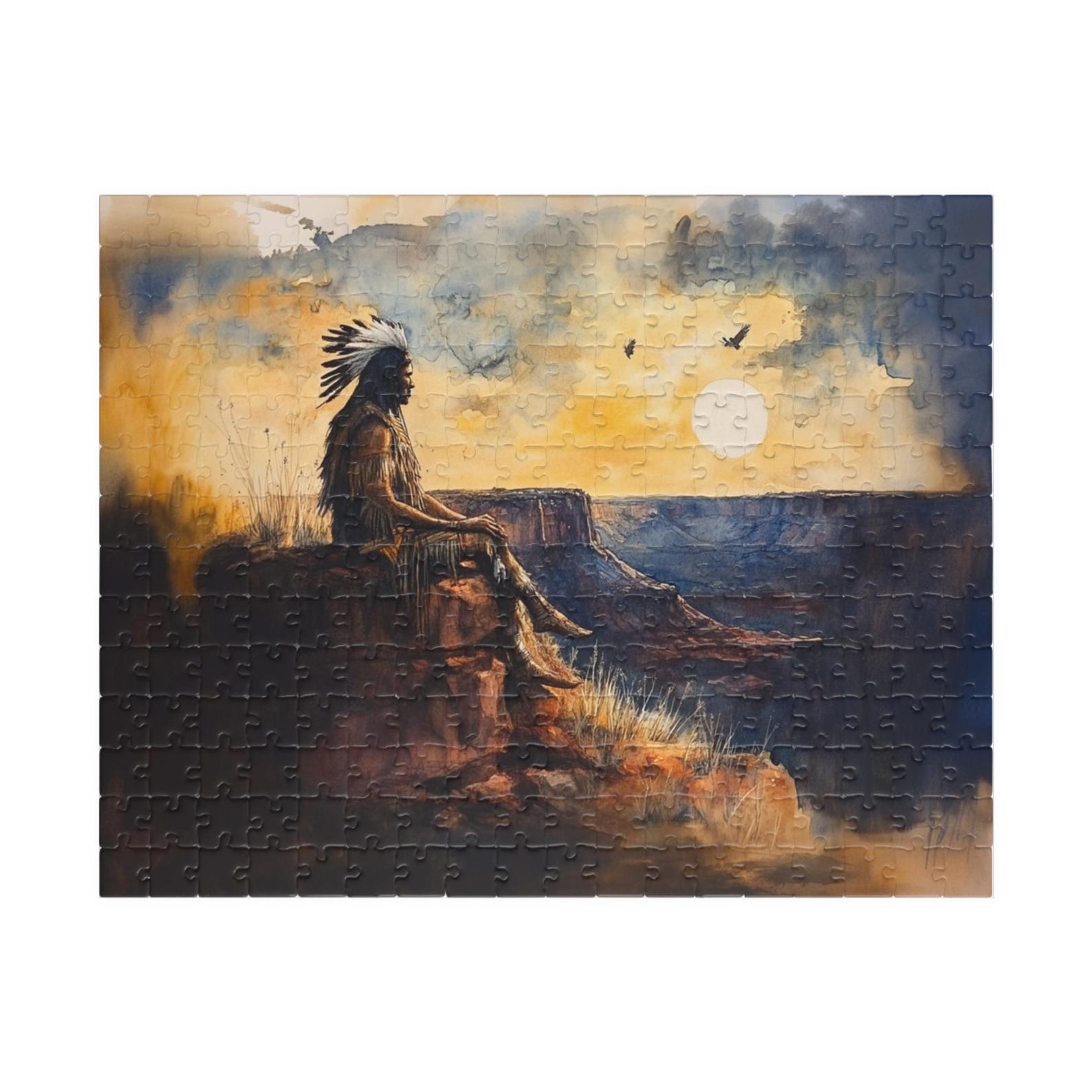 ON SALE, Native American Puzzle (110, 252, 520, 1014-piece) - Etsy