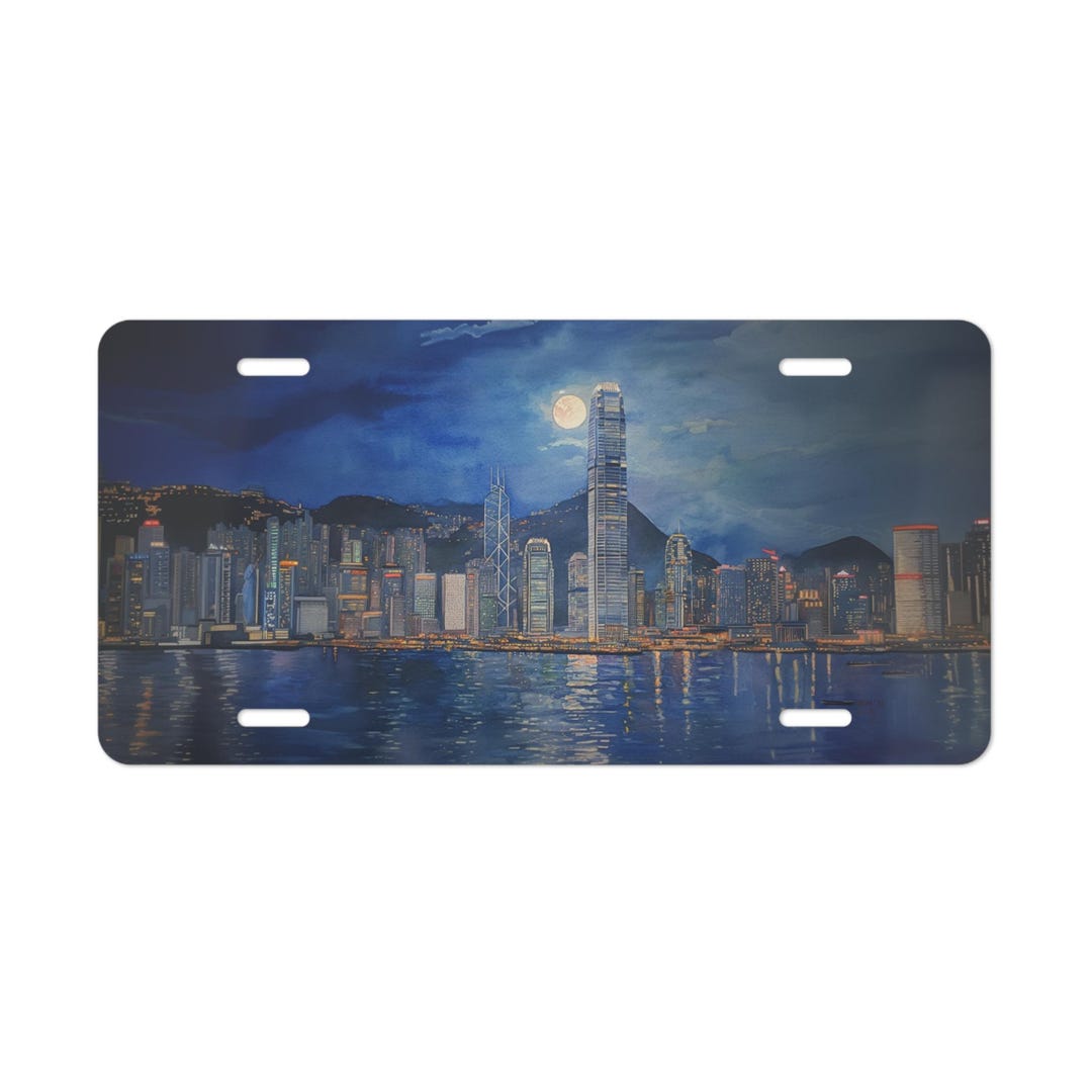 Blue Cityscape Vanity Plate City - Etsy