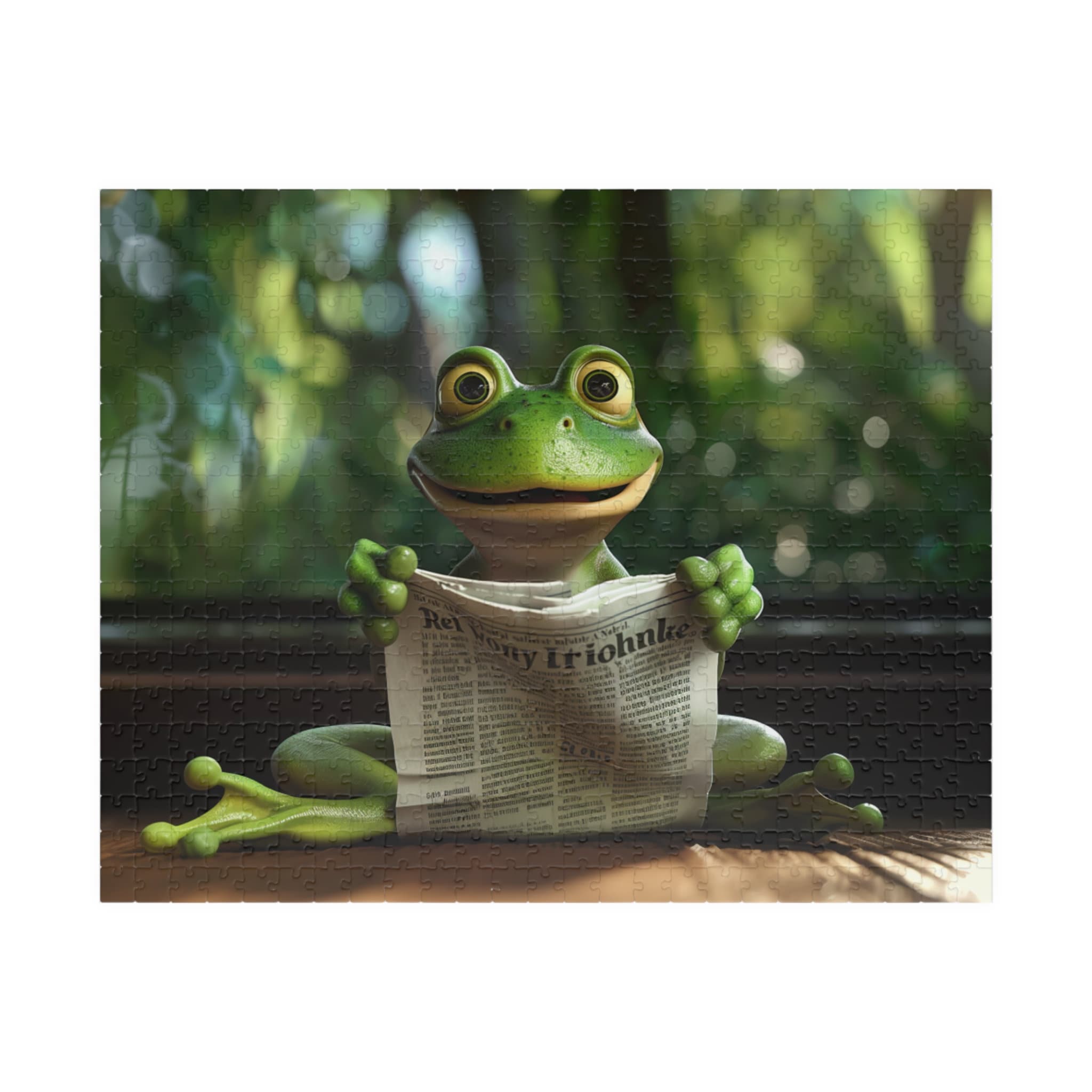 Frog Reading Newspaper Puzzle 110, 252, 520, 1014-piece - Etsy