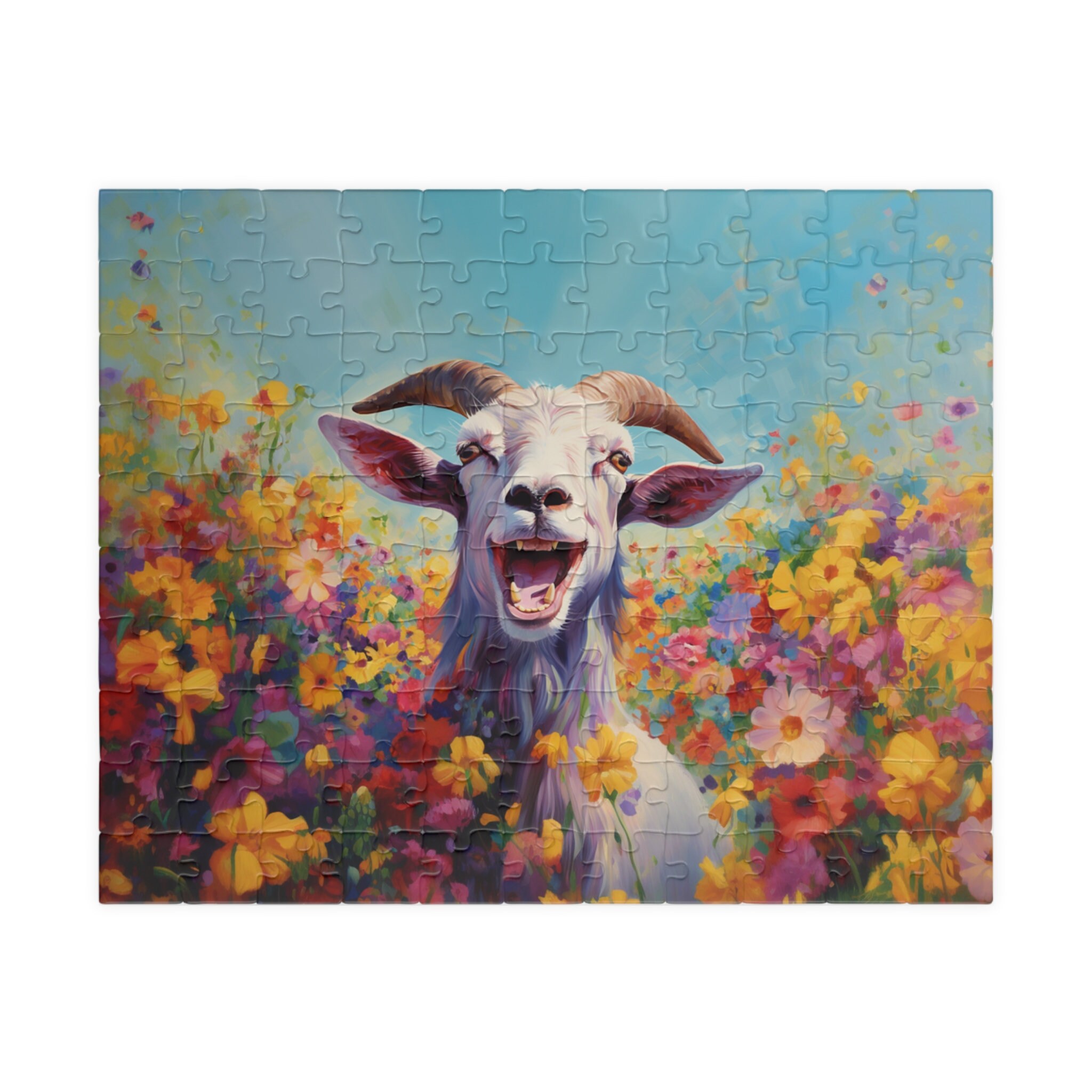 Happy Goat Puzzle 110, 252, 520, 1014-piece Animal Puzzle, Adult Puzzle ...