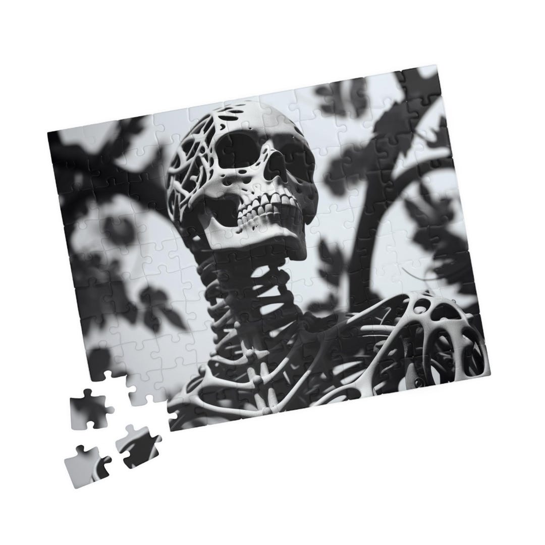 ON SALE, Skeleton Puzzle, Skull Puzzle, Gothic Puzzle 110, 252, 520 ...