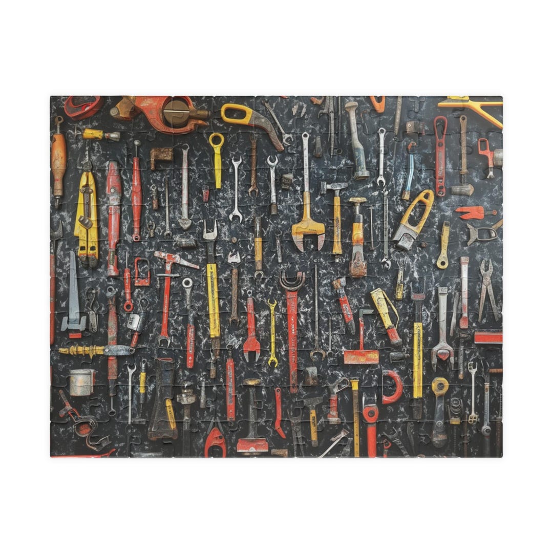 Construction Tools Puzzle (110, 252, 520, 1014-piece) - Etsy