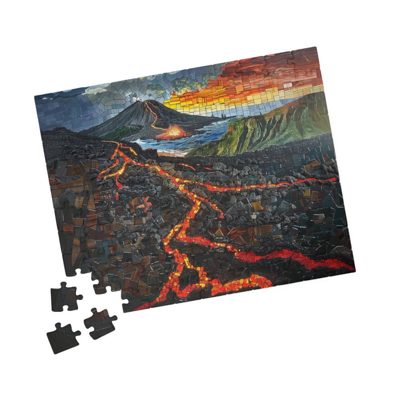Hawaii Volcano Jigsaw Puzzle: 110-piece Brain Teaser - Etsy