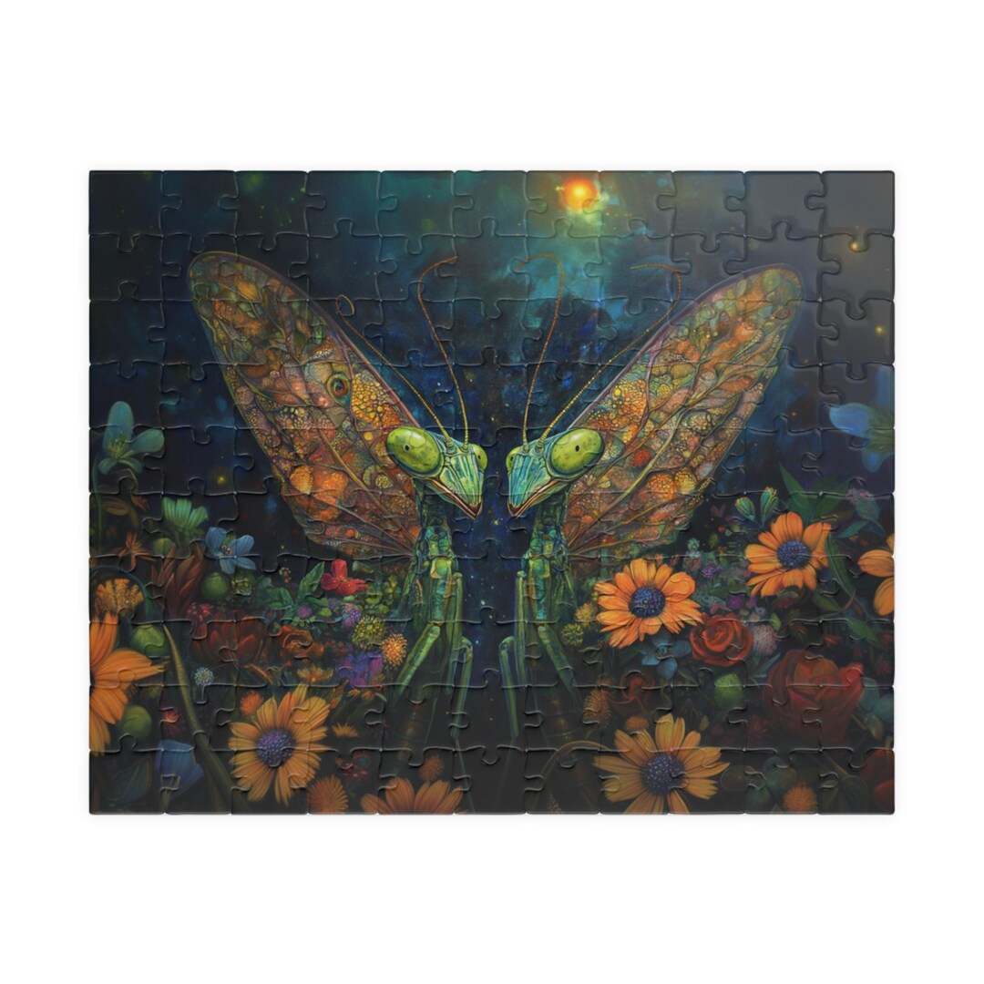 Preying Mantis Puzzle (110, 252, 520, 1014-piece) Bug Puzzle, Bug ...