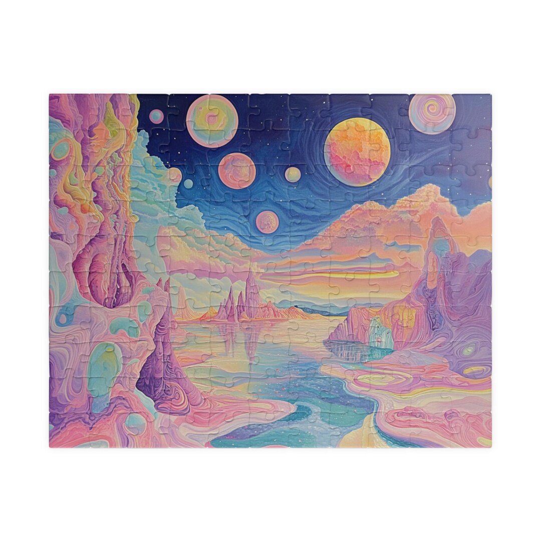 Pastel Dreamscape Puzzle 110, 252, 520, 1014-piece, Jigsaw Puzzle ...