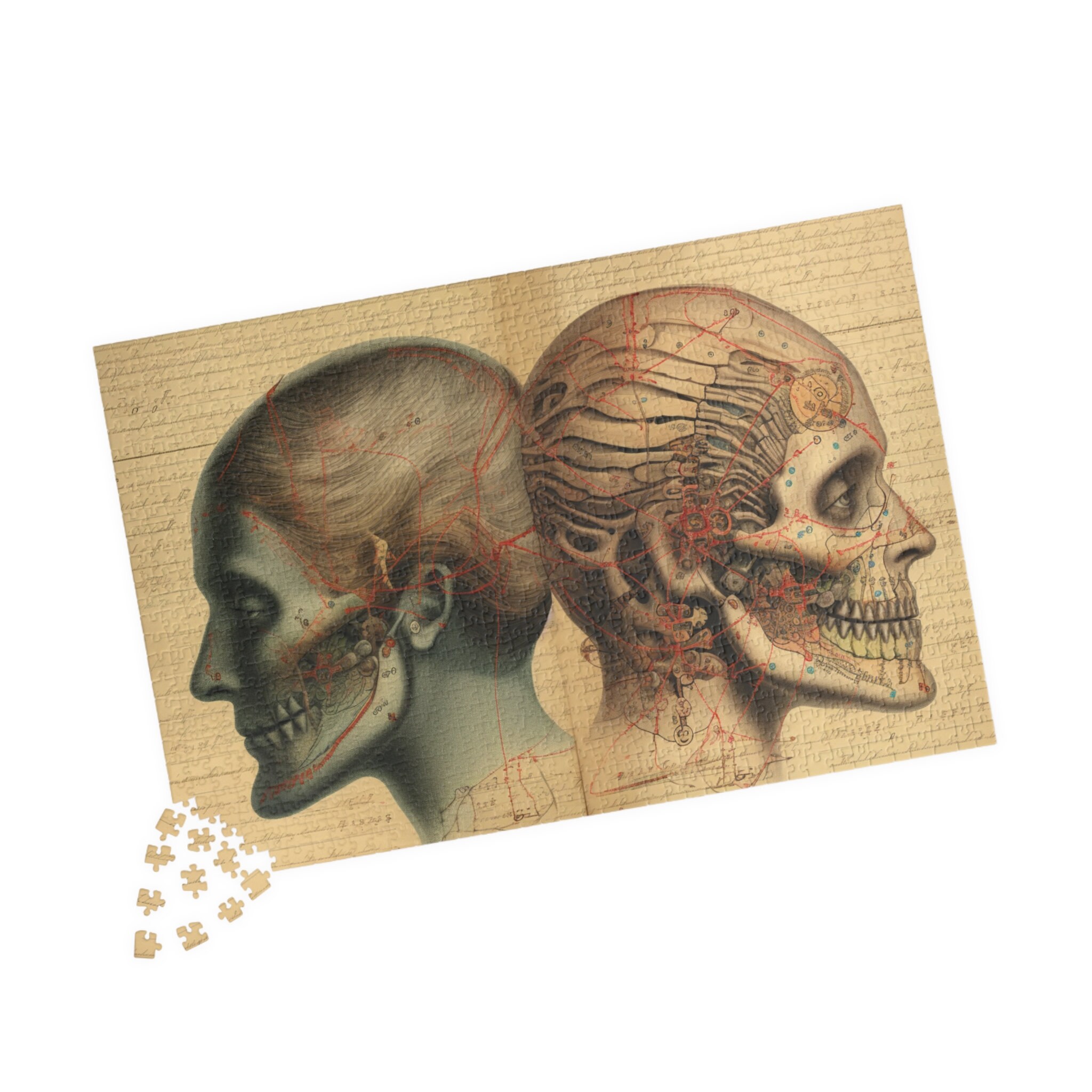Anatomy Skull Puzzle 110, 252, 520, 1014-piece Medical Puzzle, Jigsaw ...