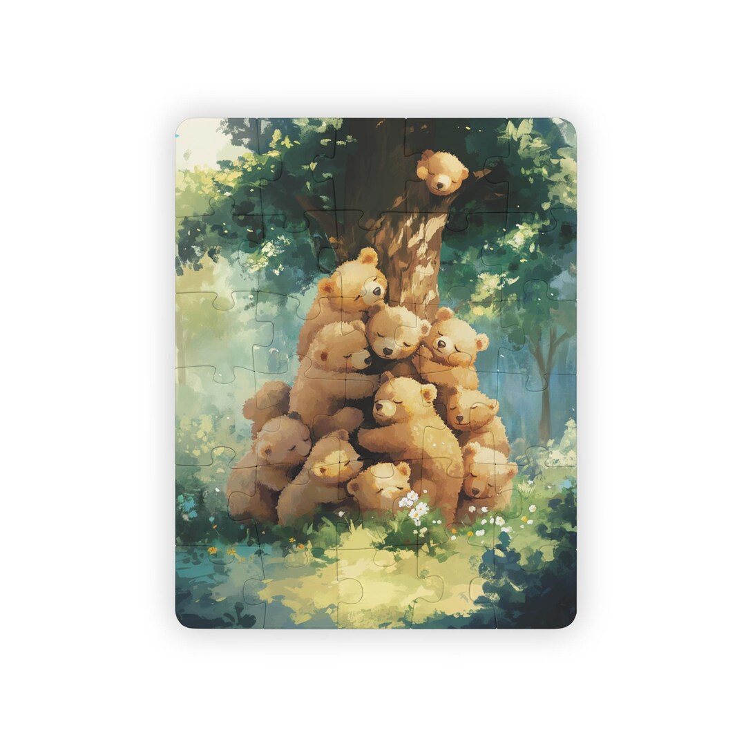 Bears Kids' Puzzle, 30-piece, Bear Puzzle, Tree Hugger Puzzle ...