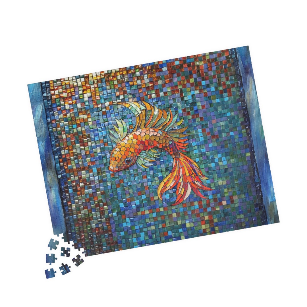 ON SALE, Koi Fish Ocean Puzzle (110, 252, 520, 1014-piece), Jigsaw ...