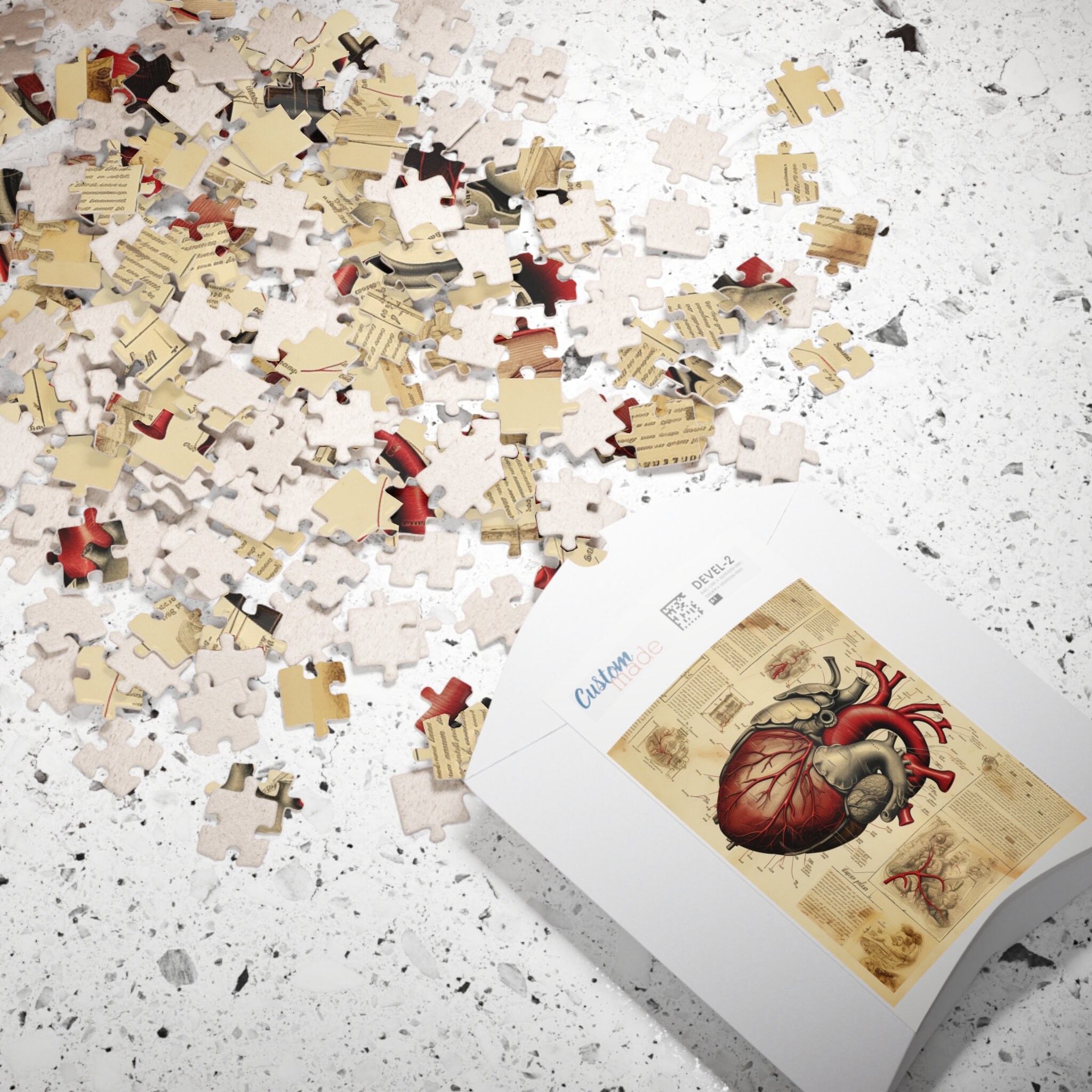 Heart Anatomy Puzzle 110, 252, 520, 1014-piece Medical, Cardiology ...