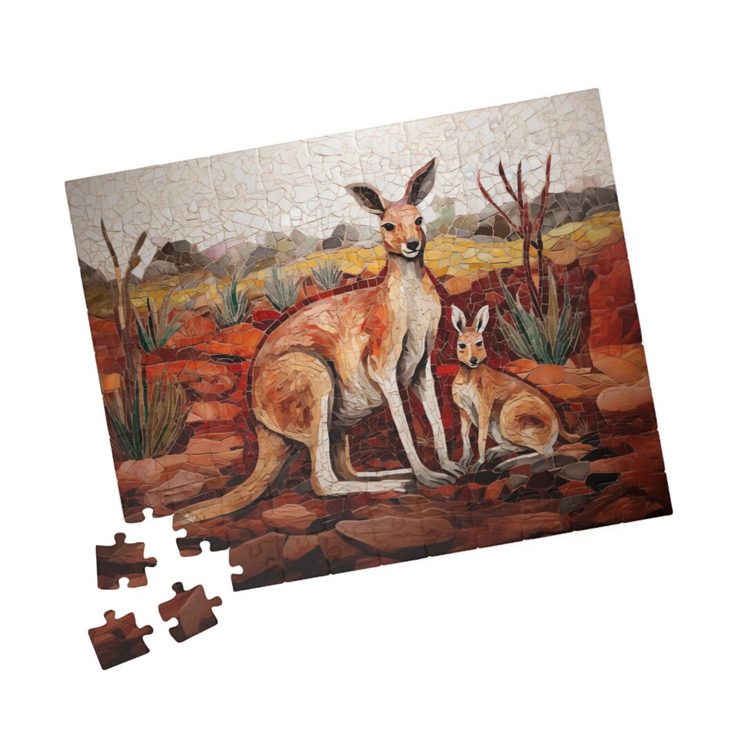 Kangaroo Jigsaw Puzzle: Adult Brain Teaser Game (110-1014 Piece Options ...