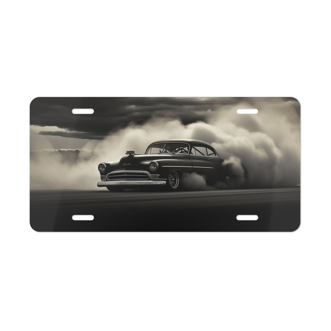 Drag Racing Old Fashioned Car, Vanity Plate, Retro Car, Front of Car - Etsy