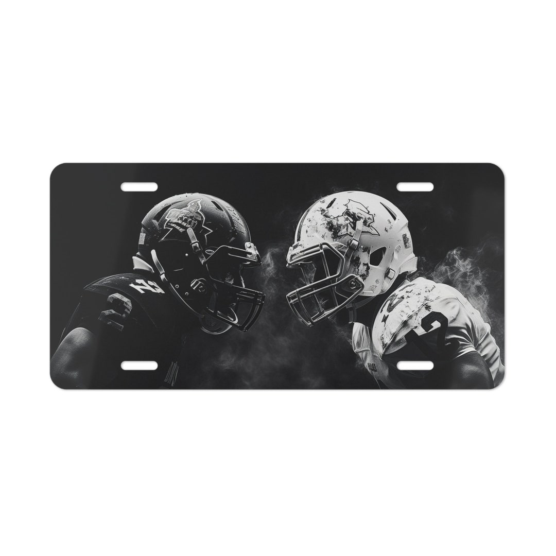 Football Helmet License Plate: Aluminum Vanity Plate - Etsy